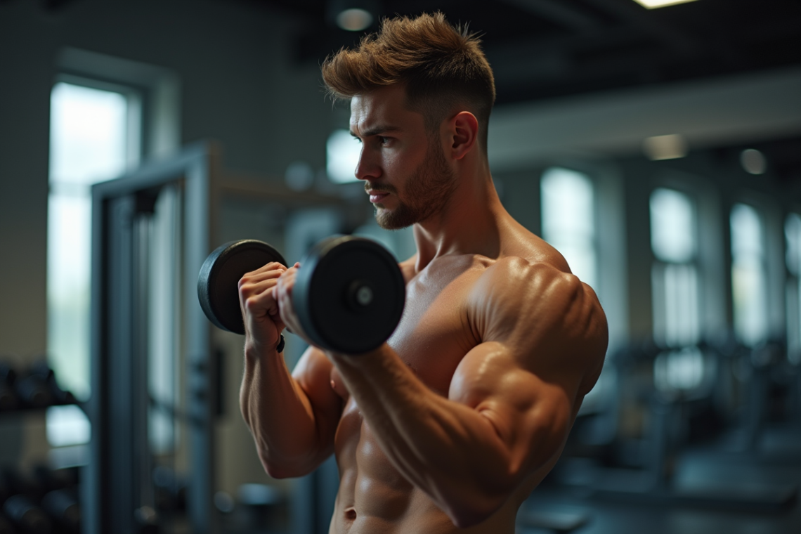 Curl biceps haltère : maximisez la force et l'équilibre de vos bras